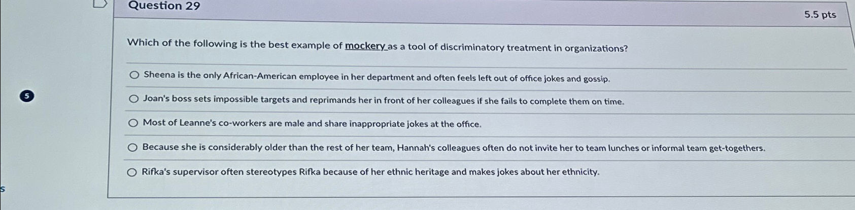 Solved Question 295.5ptsWhich of the following is the best | Chegg.com