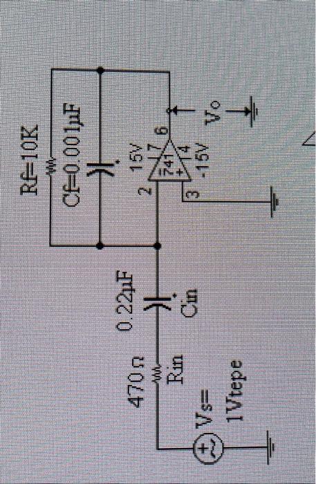 Solved 1-with Vs set to produce a 1V peak sine wave at 1KHz | Chegg.com