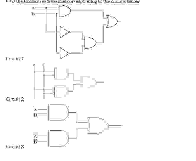 Solved Find the boolean expressions according to the | Chegg.com