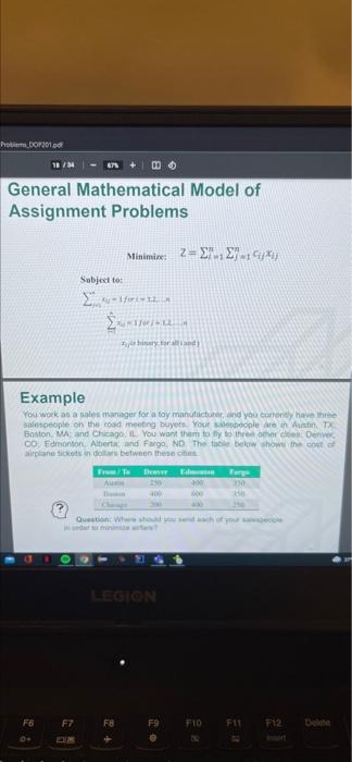 uses of Problems_00201.pl Assignment problem | Chegg.com