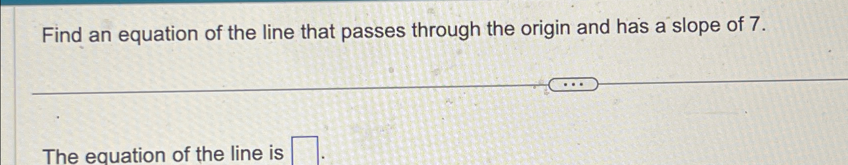 Solved Find an equation of the line that passes through the | Chegg.com ...