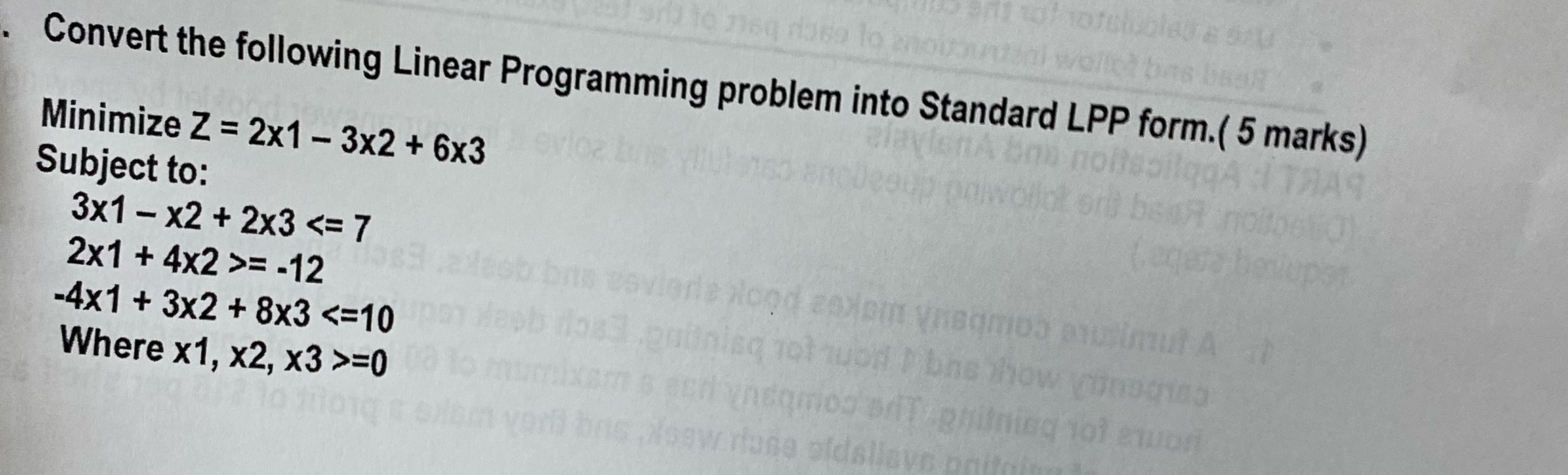 Solved Convert the following Linear Programming problem into | Chegg.com