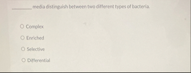 Solved ﻿media distinguish between two different types of | Chegg.com