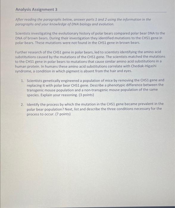 Solved After reading the paragraphs below, answer parts 1 | Chegg.com