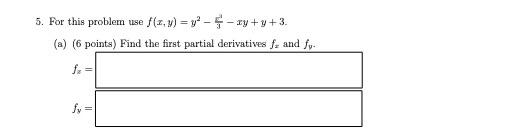 Solved This Problem Use F X Y Y2−3c2−xy Y 3 6 Points