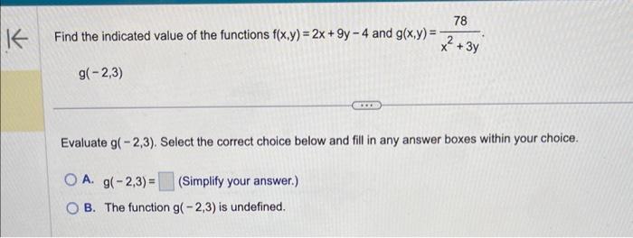 Solved Find the indicated value of the functions | Chegg.com