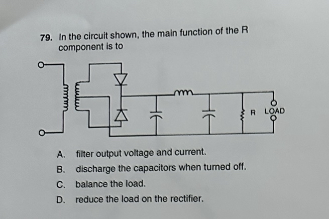 Solved In the circuit shown, the main function of the R | Chegg.com