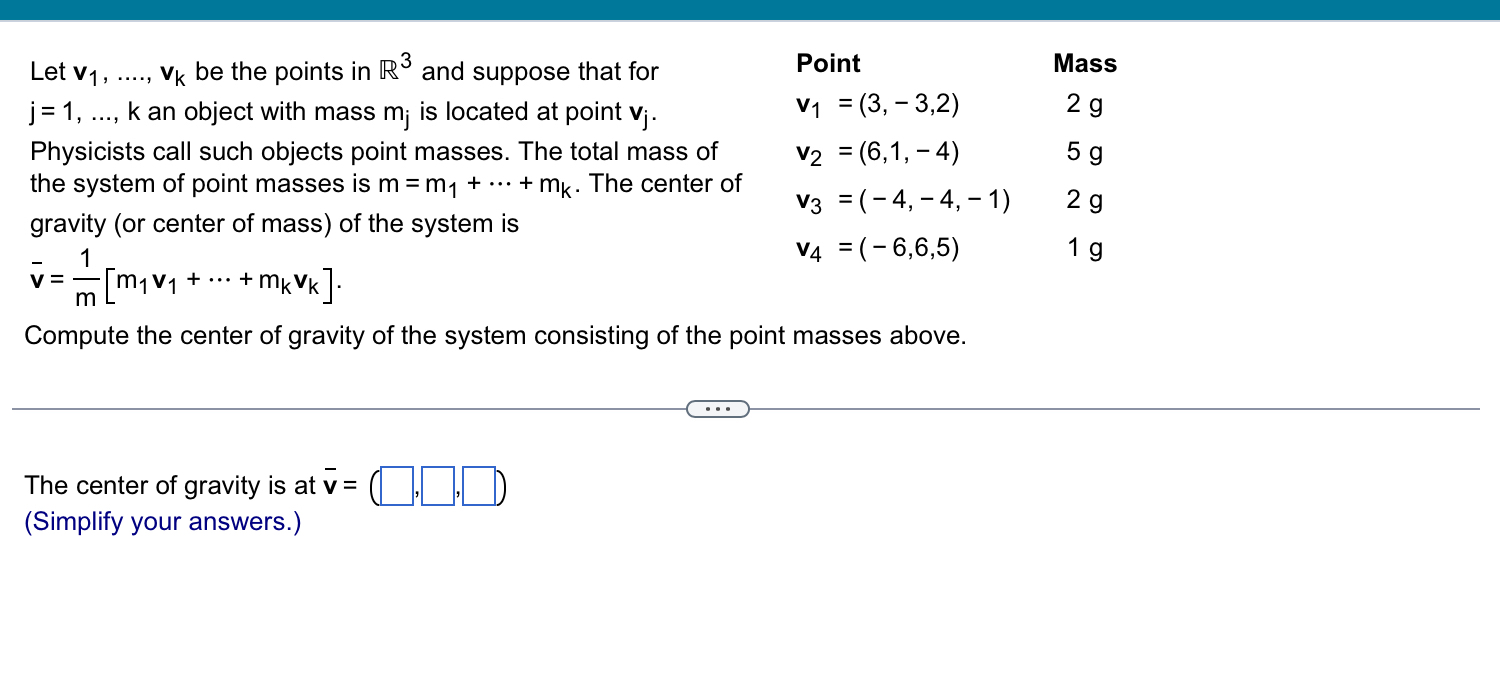 Solved Let v1,dots,vk ﻿be the points in R3 ﻿and suppose that | Chegg.com