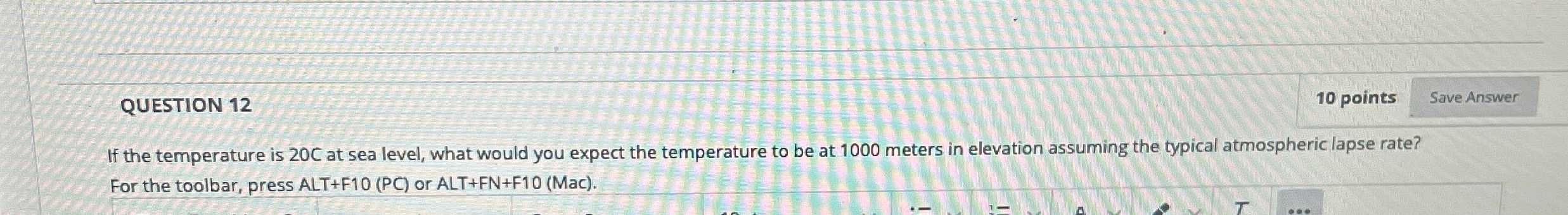 Solved QUESTION 1210 pointsIf the temperature is 20 C at | Chegg.com Solved QUESTION 1210 pointsIf the temperature is 20 C at | Chegg.com