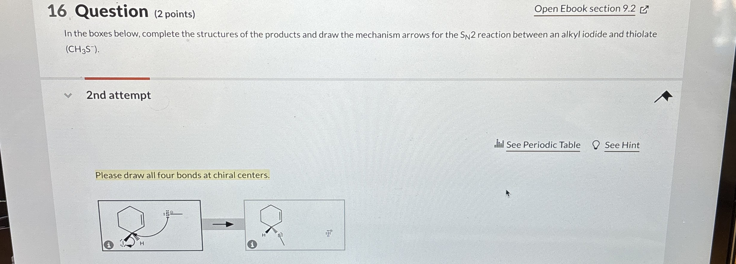 Solved by an EXPERT 16 ﻿Question (2 ﻿points)Open Ebook section 9.2 匹In | Chegg.com