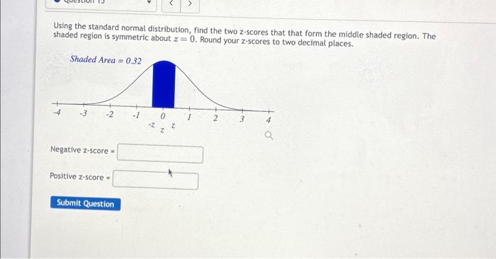 Solved Using the standard normal distribution, find the two | Chegg.com