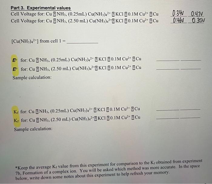 I need help doing the calculations for the standard | Chegg.com
