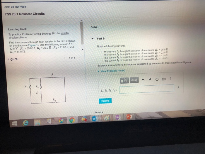 Solved CH 28 HW Weir PSS 28.1 Resistor Circuits Learning | Chegg.com