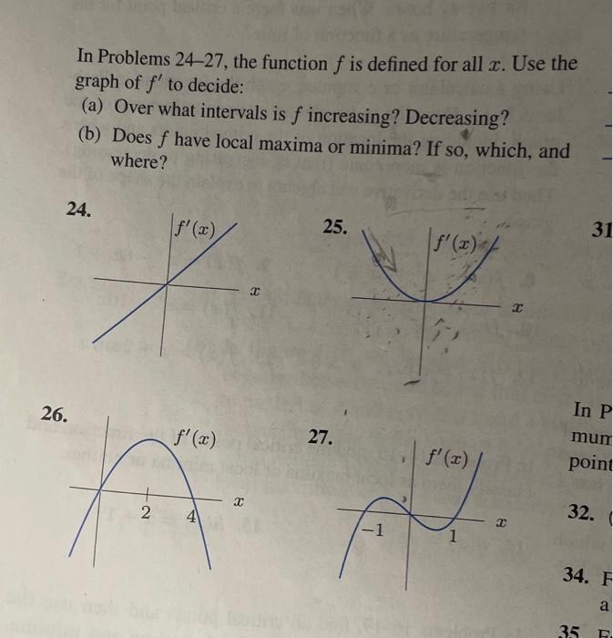 Solved In Problems 24-27, the function f is defined for all | Chegg.com