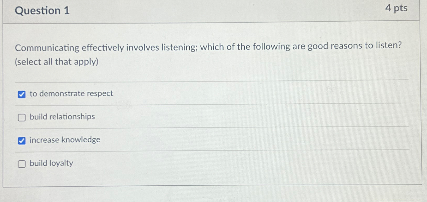 Solved Question 14 ptsCommunicating effectively involves | Chegg.com Solved Question 14 ptsCommunicating effectively involves | Chegg.com