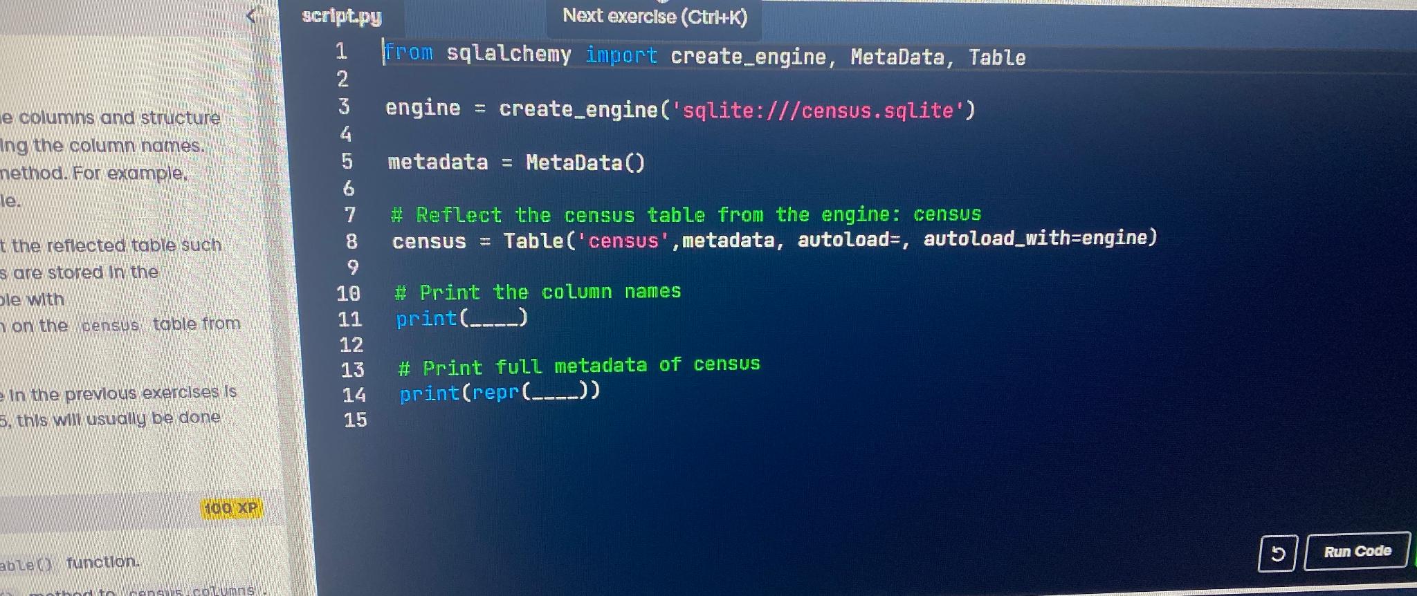 Solved scriptepyNext exerclse (Ctri+K)1 ﻿From | Chegg.com