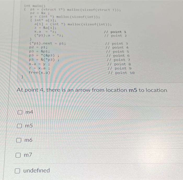 Solved Consider the C code below and the box-circle diagram | Chegg.com