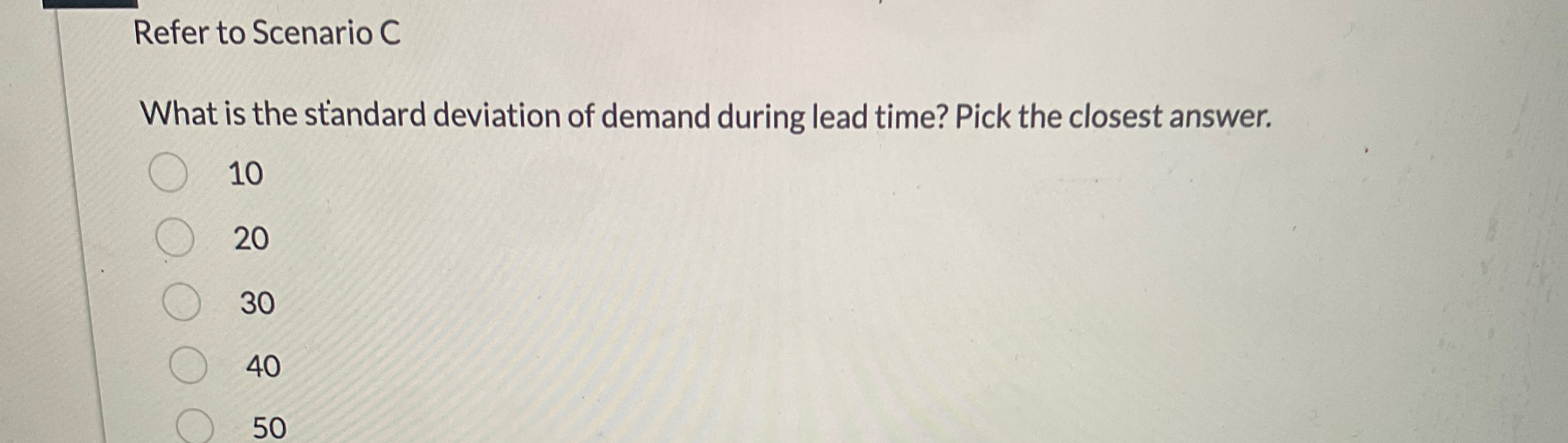 Solved Refer to Scenario CWhat is the standard deviation of | Chegg.com