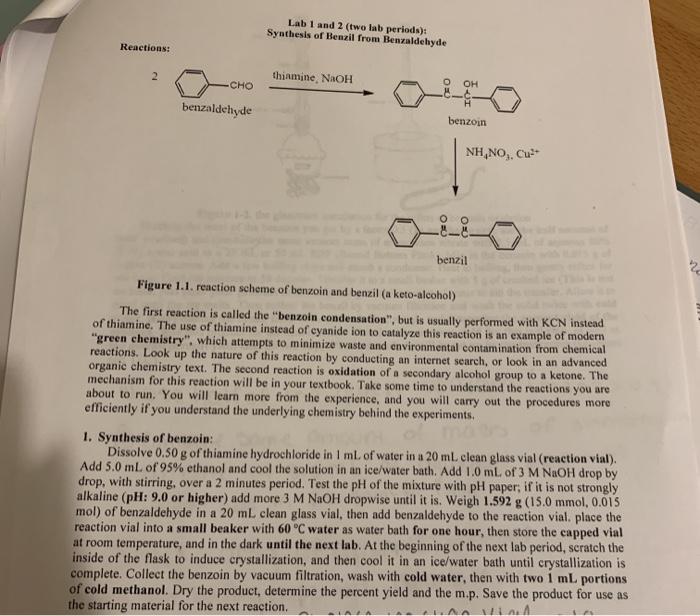 Solved I need to calculate the theoretical yield of benzoin | Chegg.com