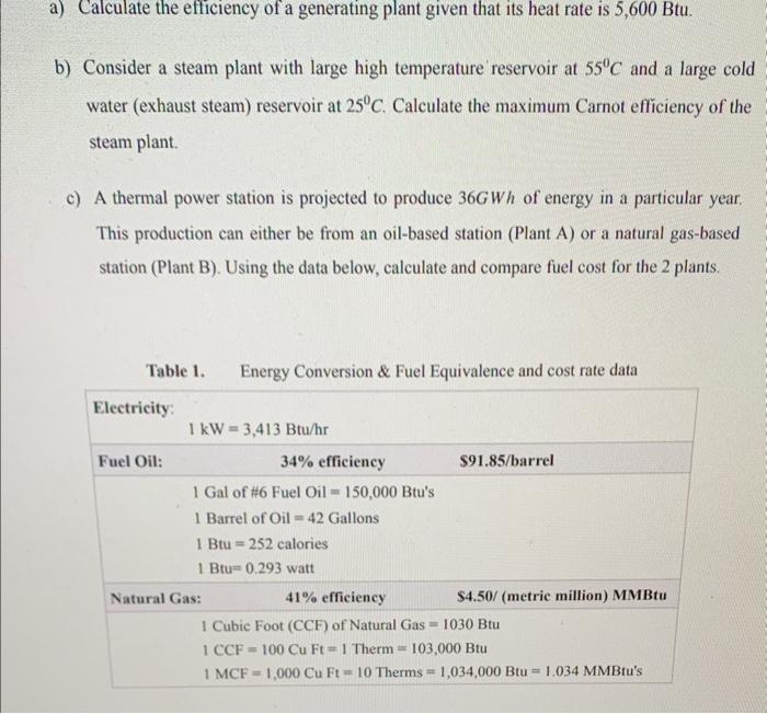 Solved b) Consider a steam plant with large high temperature | Chegg.com