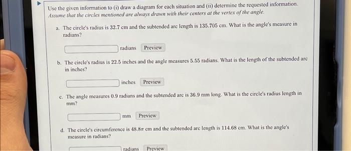 Solved Use the given information to (i) draw a diagram for | Chegg.com