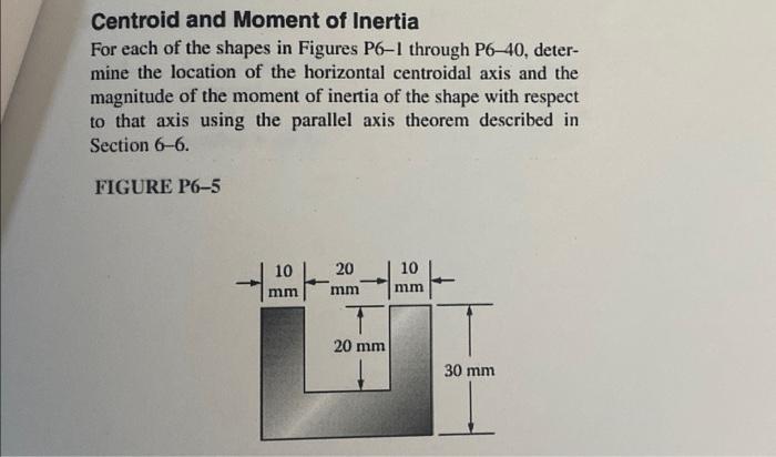 Solved Centroid and Moment of Inertia For each of the shapes | Chegg.com