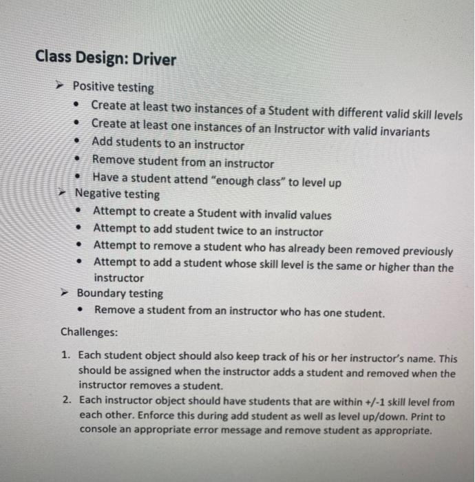 Solved Copy to Version history Class Design: Student | Chegg.com