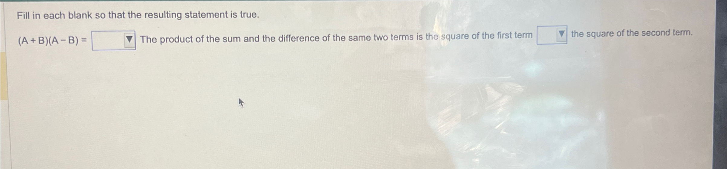 Solved Fill in each blank so that the resulting statement is | Chegg.com