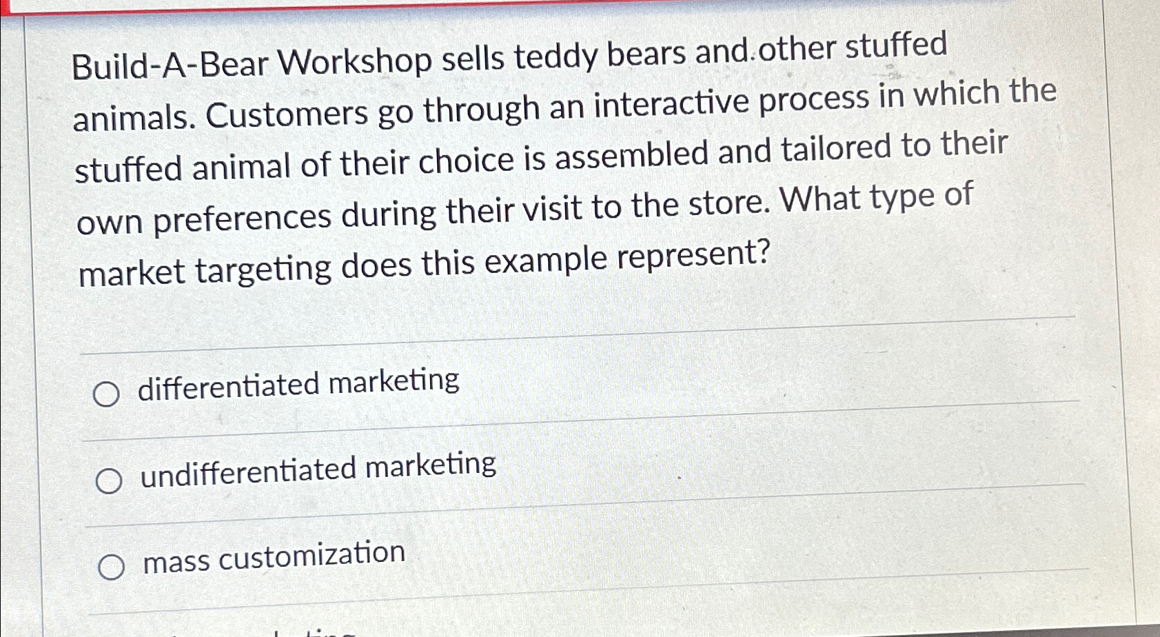 Solved Build-A-Bear Workshop sells teddy bears and other | Chegg.com