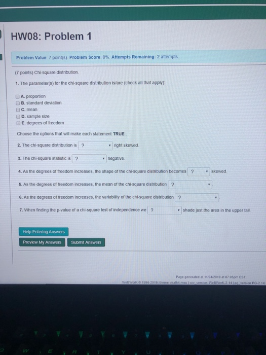 Solved Hw08 Problem 1 Problem Value 7 Points Problem 