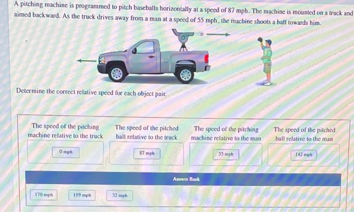 Solved A pitching machine is programmed to pitch baseballs | Chegg.com