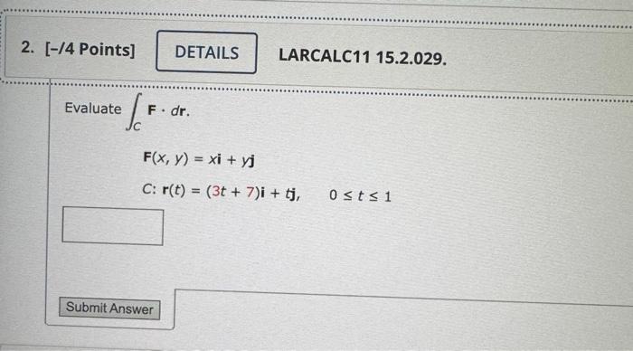 Solved Evaluate the line integral along the given path. | Chegg.com