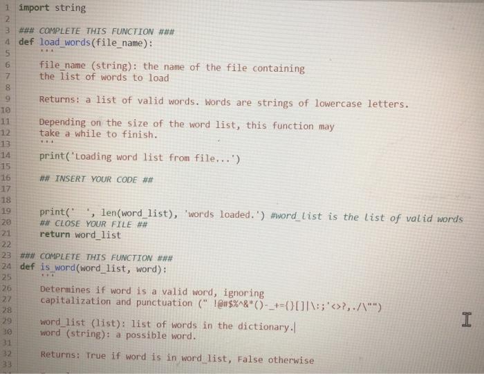 Solved 1. You need to complete two helper functions: | Chegg.com