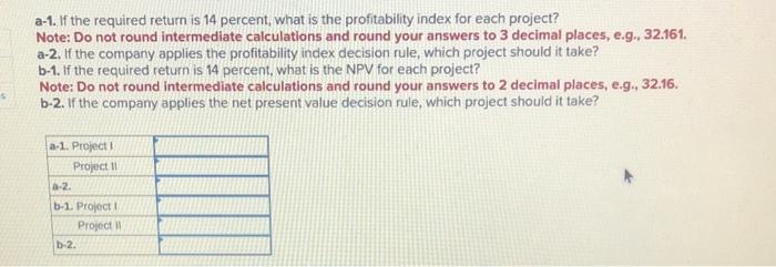 Solved Problem 8-14 Problems with Profitability Index [LO 4, | Chegg.com