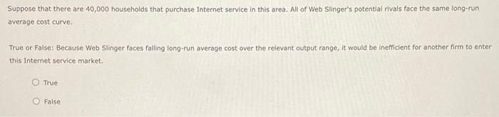 Solved 1. When fewer firms are better Web Slinger is an | Chegg.com