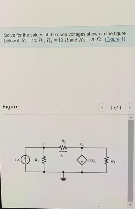 Solved Solve For The Values Of The Node Voltages Shown I 9499