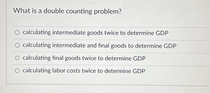 Solved What Is A Double Counting Problem Calculating