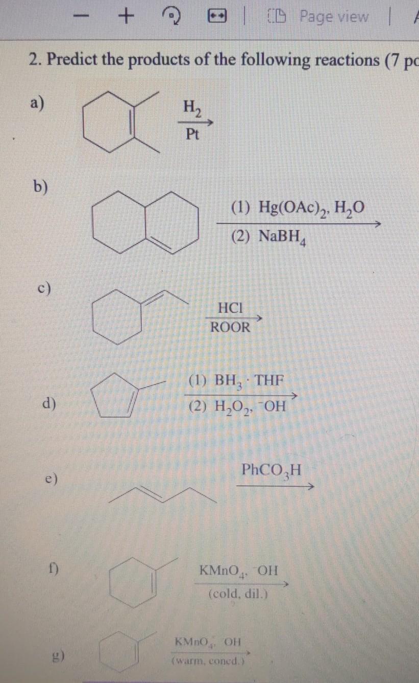 Solved 1. Show how you would convert 1-methylcyclohexene to | Chegg.com