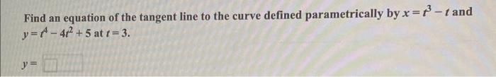 Solved Find parametric equations describing the given curve. | Chegg.com