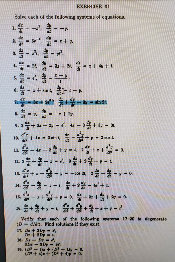 Solved EXERCISE 31 -C 1 2. 3e-, Solve each of the following | Chegg.com