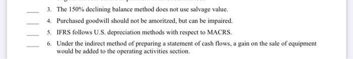 Solved 3. The 150% declining balance method does not use | Chegg.com