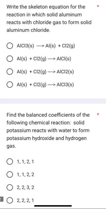 Solved Write the skeleton equation for the reaction in which | Chegg.com