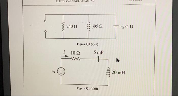 Solved (a) (i) In ac circuits, voltage and current phasors | Chegg.com