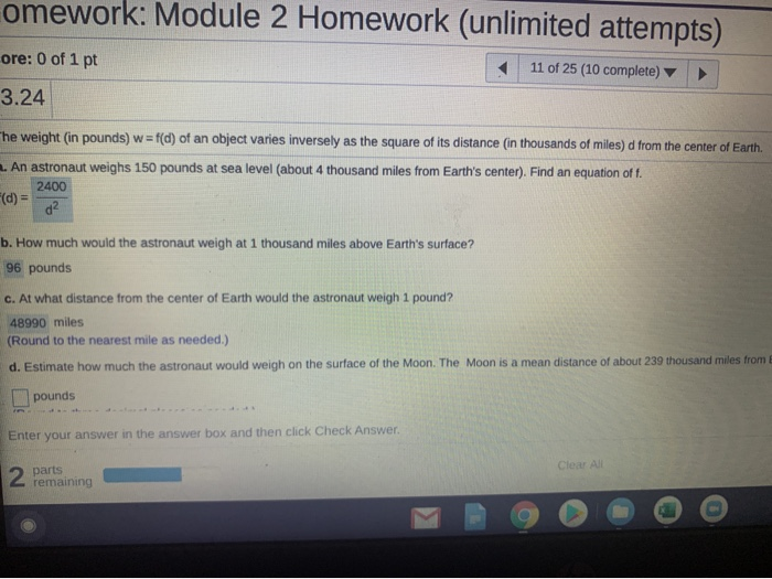 Solved Omework Module 2 Homework Unlimited Attempts Ore
