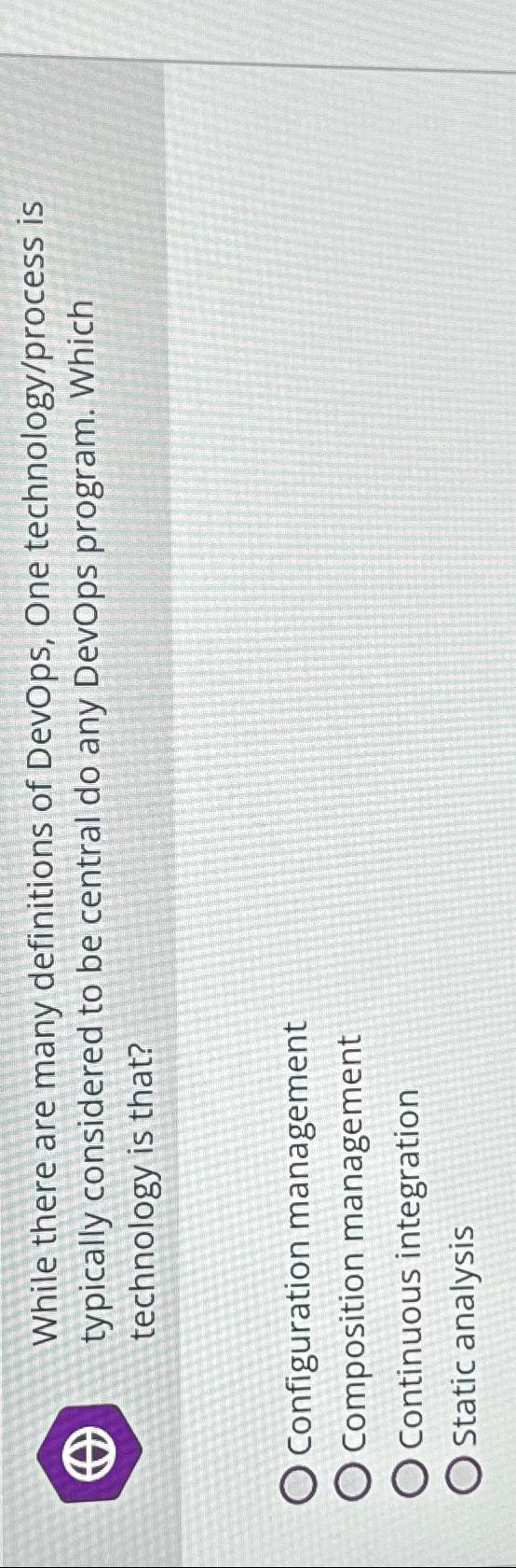 Solved While there are many definitions of Devops, One | Chegg.com