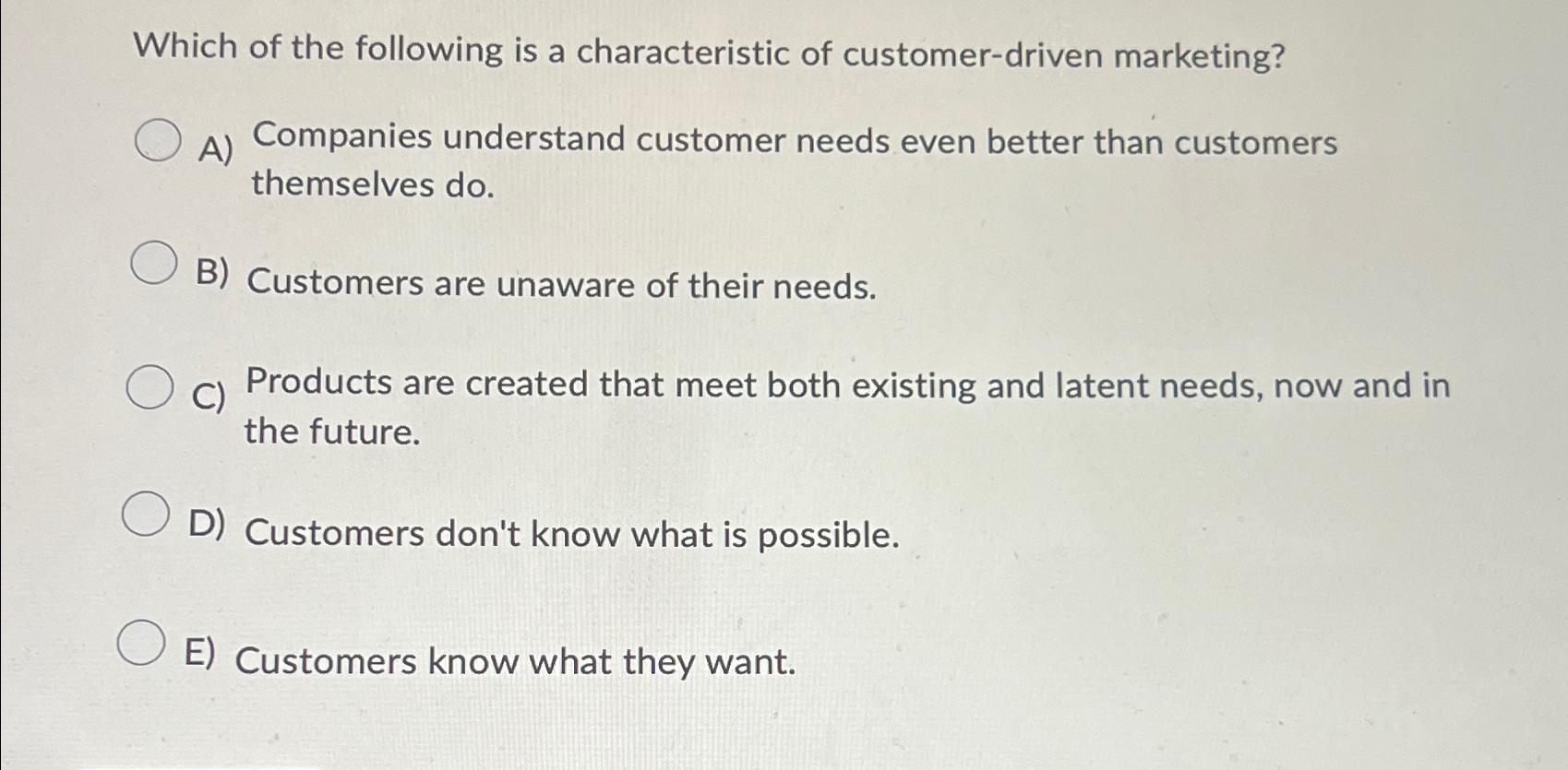 Solved Which of the following is a characteristic of | Chegg.com