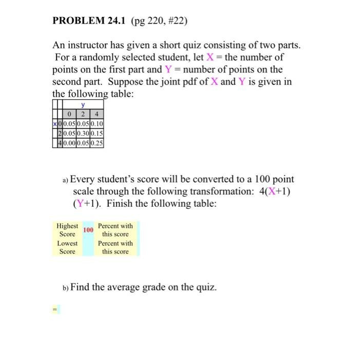 Solved An instructor has given a short quiz consisting of | Chegg.com