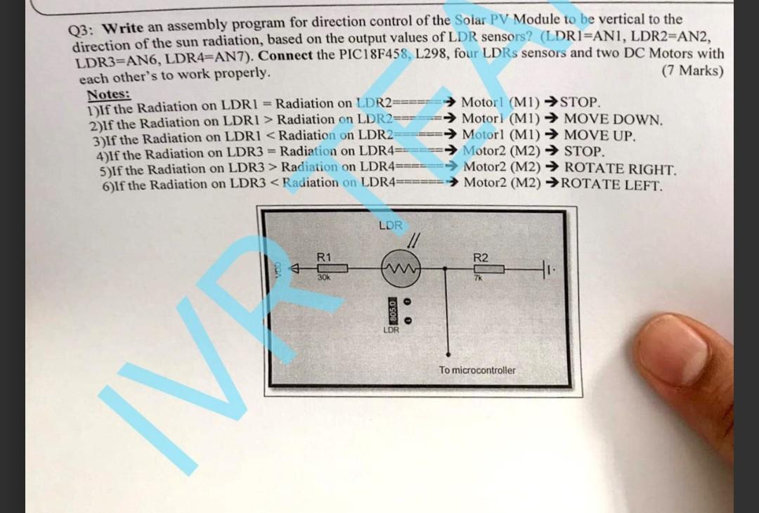 Solved Write an assembly program for direction control of | Chegg.com