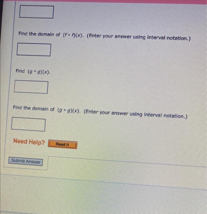 Solved consider the following functions: f(x)=, g(x)=x2-8x | Chegg.com