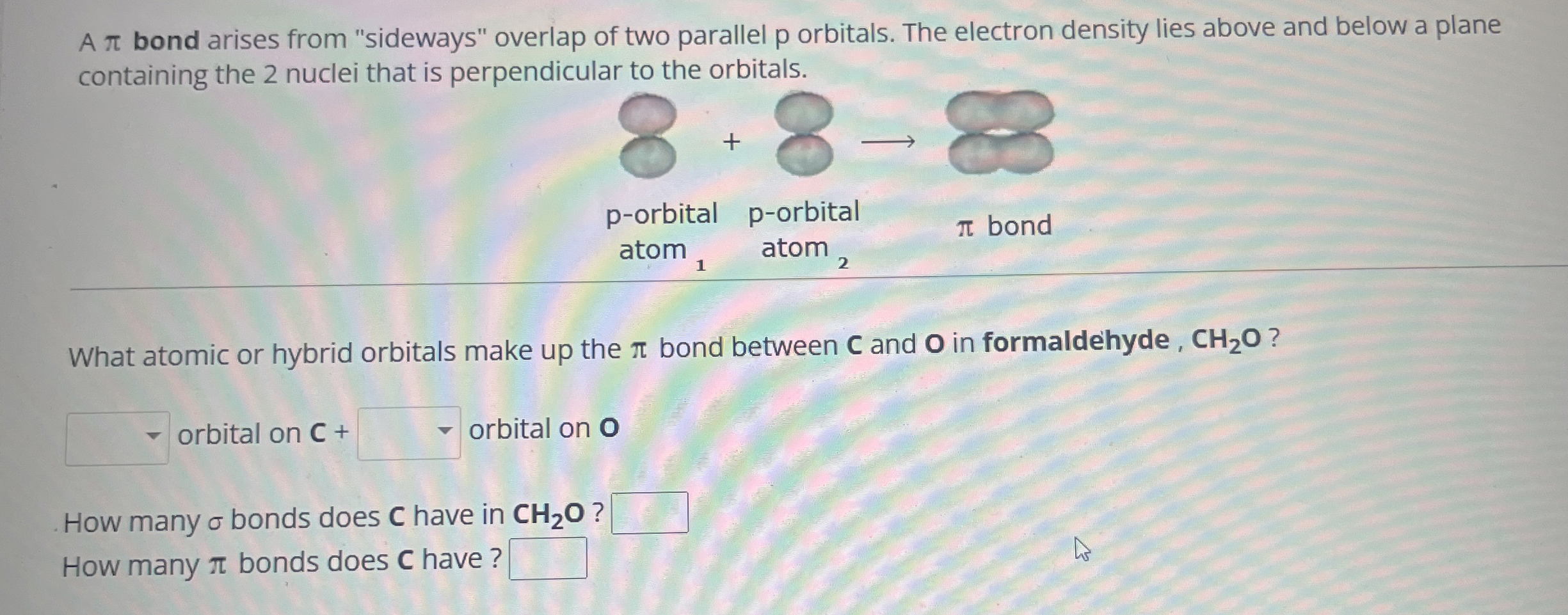 solved-a-bond-arises-from-sideways-overlap-of-two-chegg